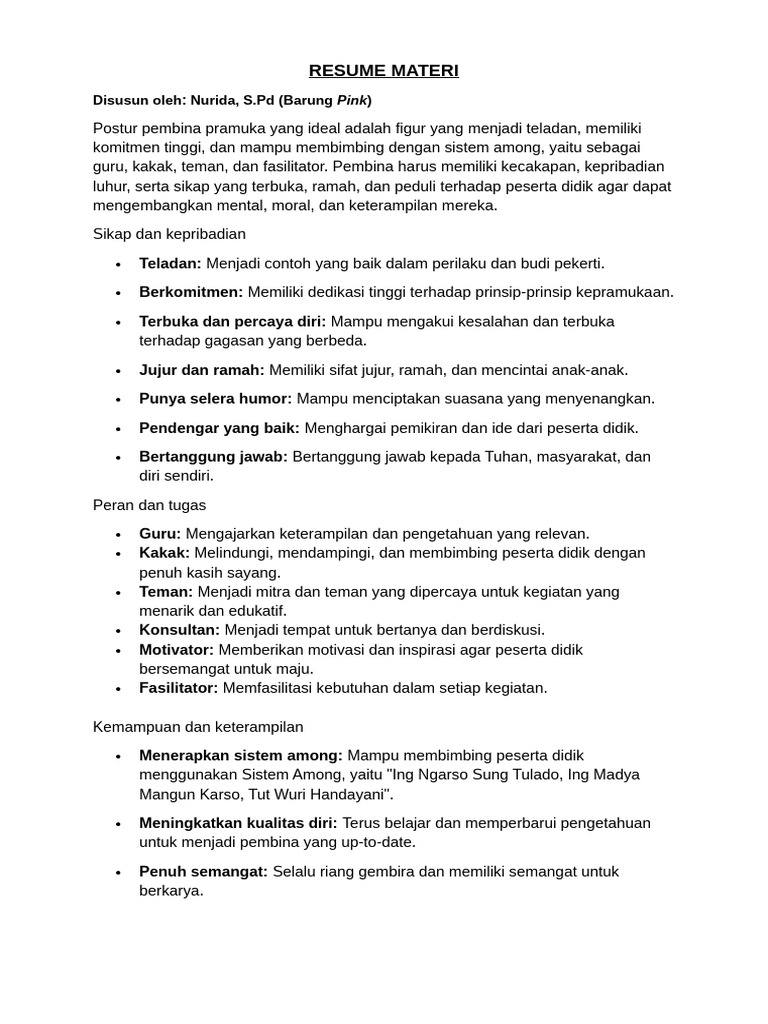 Resume Materi | PDF