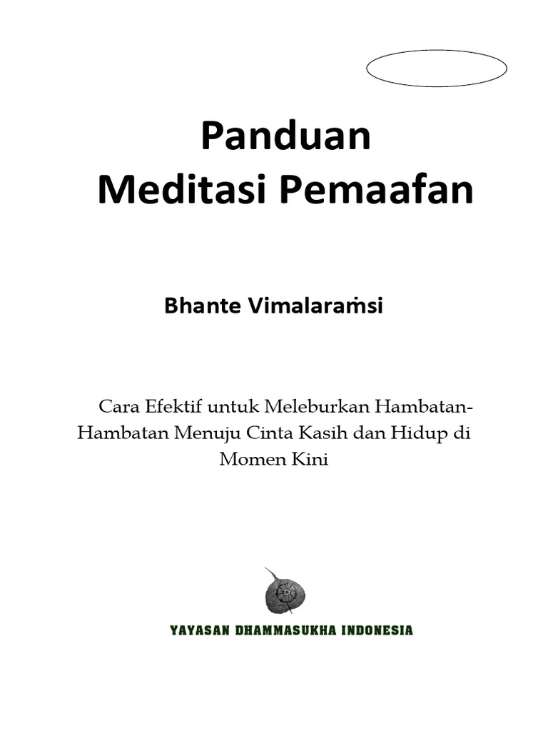 Panduan Meditasi Pemaafan Efektif | PDF