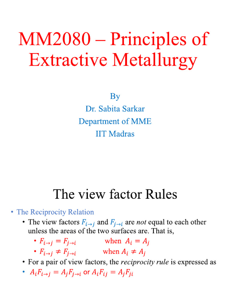 View Factor | PDF