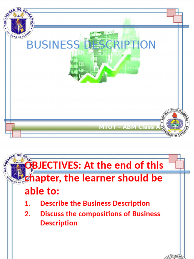 05 Business Plan-Business Description | PDF