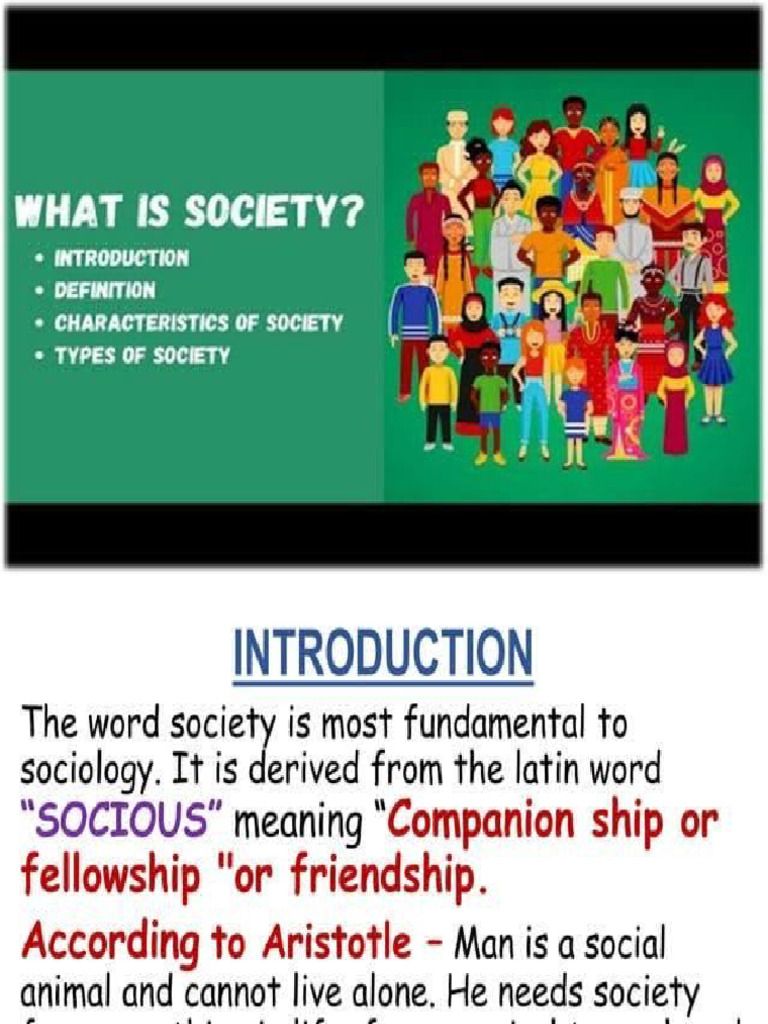 Features and Types of Society | PDF