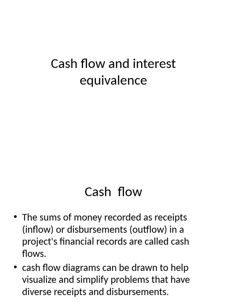 Cash Flow and Interest Equivalence Study | PDF | Interest | Present Value