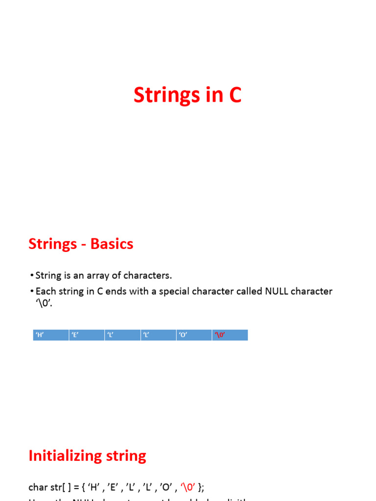 MODULE3 Strings Updated | PDF | String (Computer Science) | Computer Data