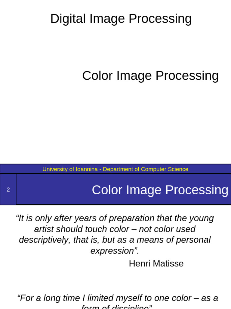 Chapter 06-Colour Image Processing | PDF | Color | Rgb Color Model