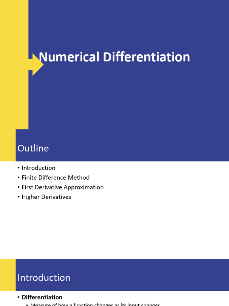 1 | PDF | Derivative | Finite Difference