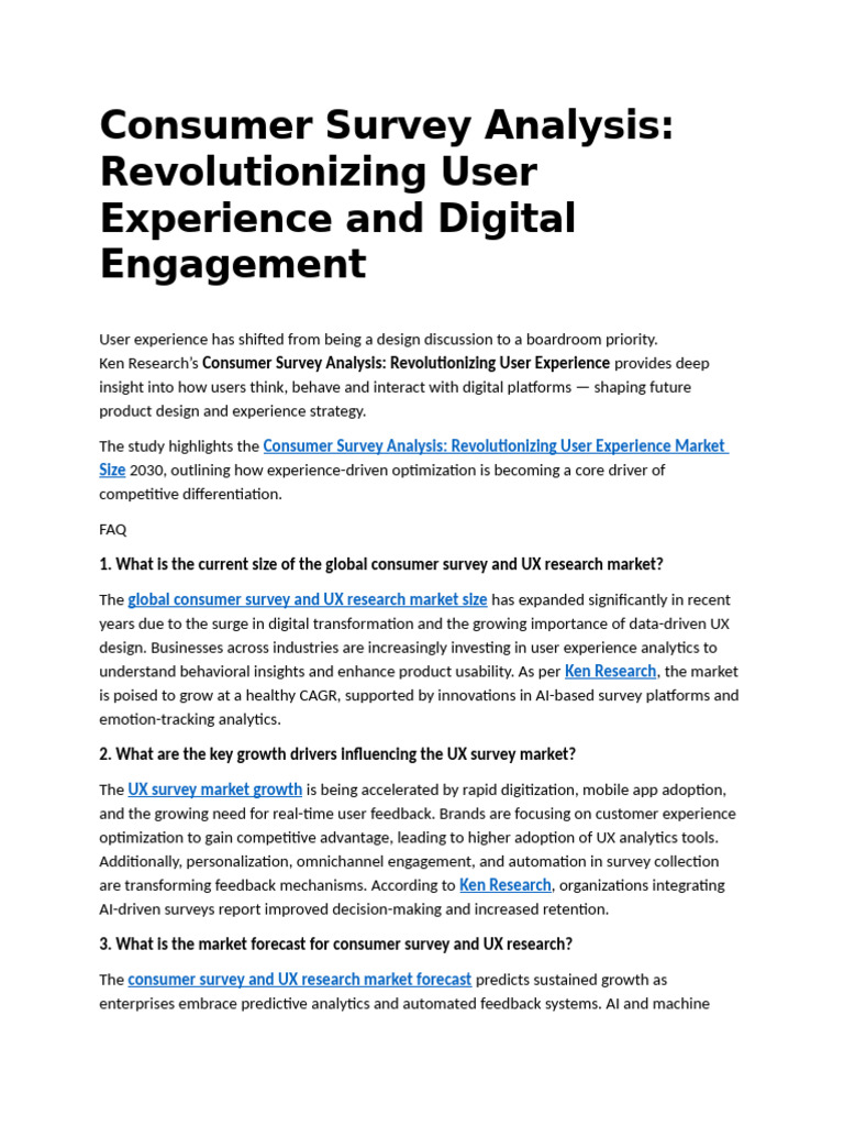Consumer Survey Analysis | PDF | Financial Technology | Finance & Money ...