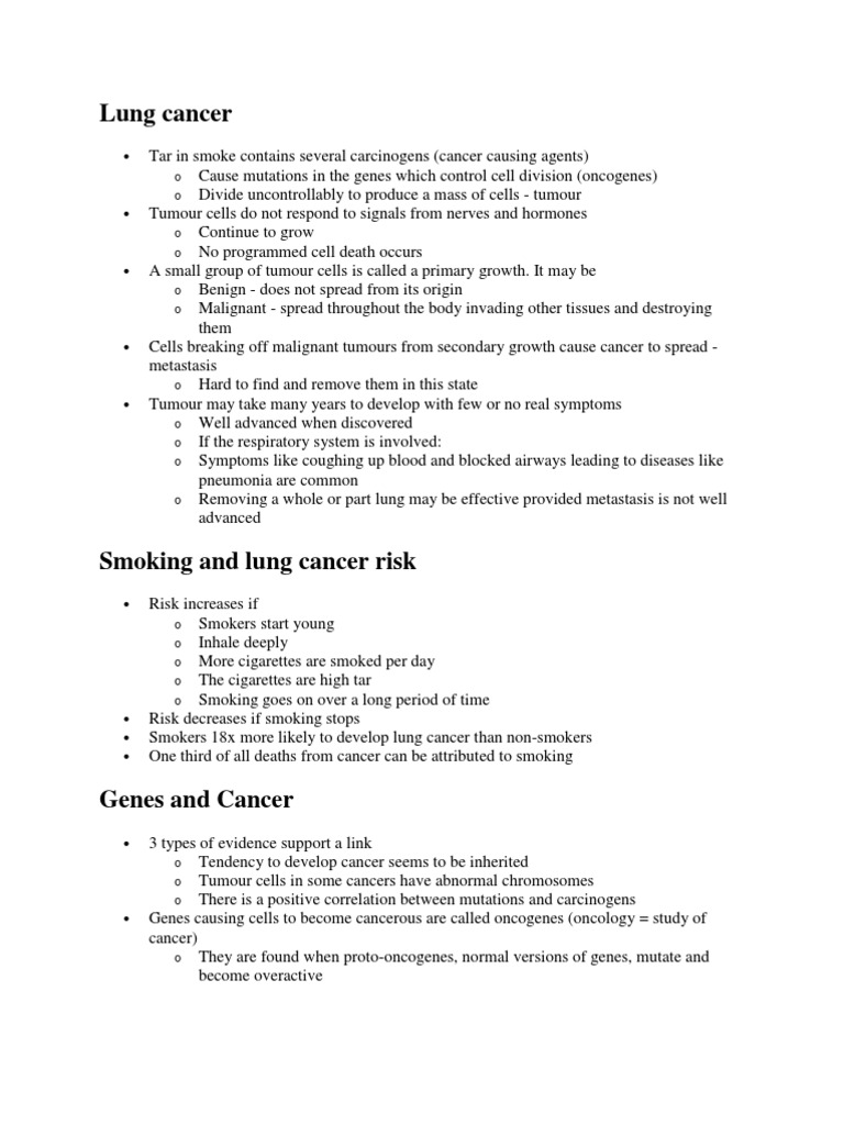 Lung Cancer | PDF | Neoplasms | Cancer