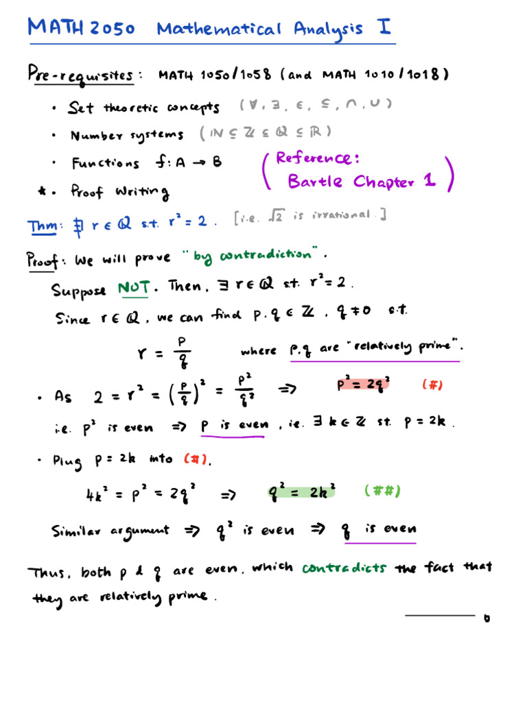 MATH 2050 L1 Introduction and Overview | PDF | Mathematics ...