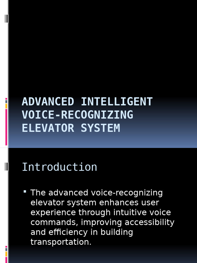 Advanced Intelligent Voice-Recognizing Elevator System | PDF
