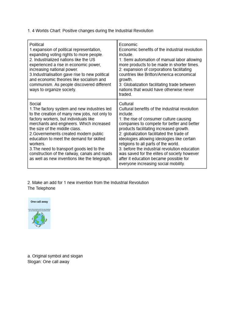 Industrial Revolution 1865-1900 | PDF | Artificial Intelligence ...