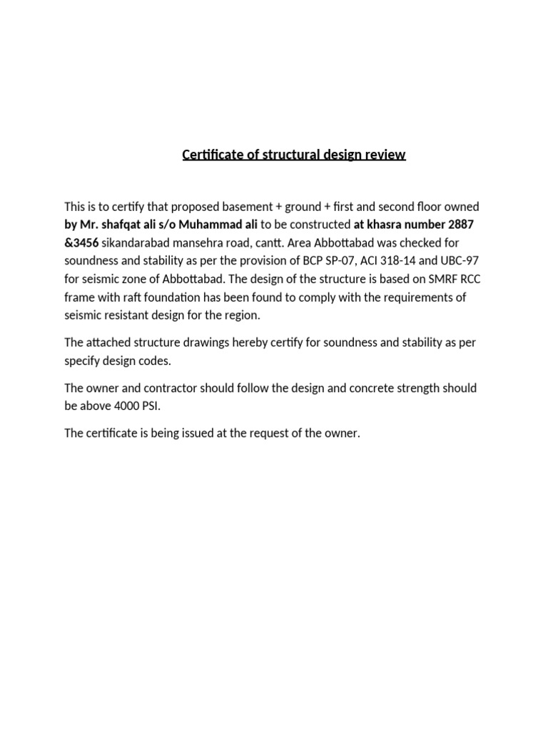 Stability Certificate | PDF