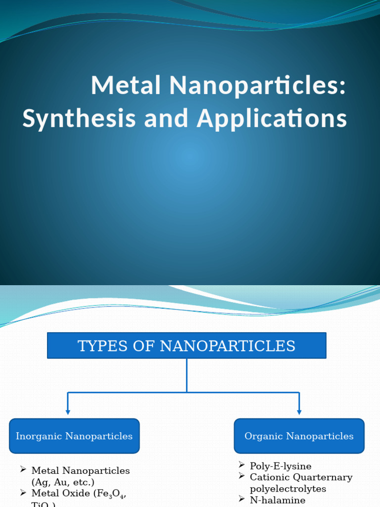 Metal Nanoparticles | PDF | Nanoparticle | Nanomaterials
