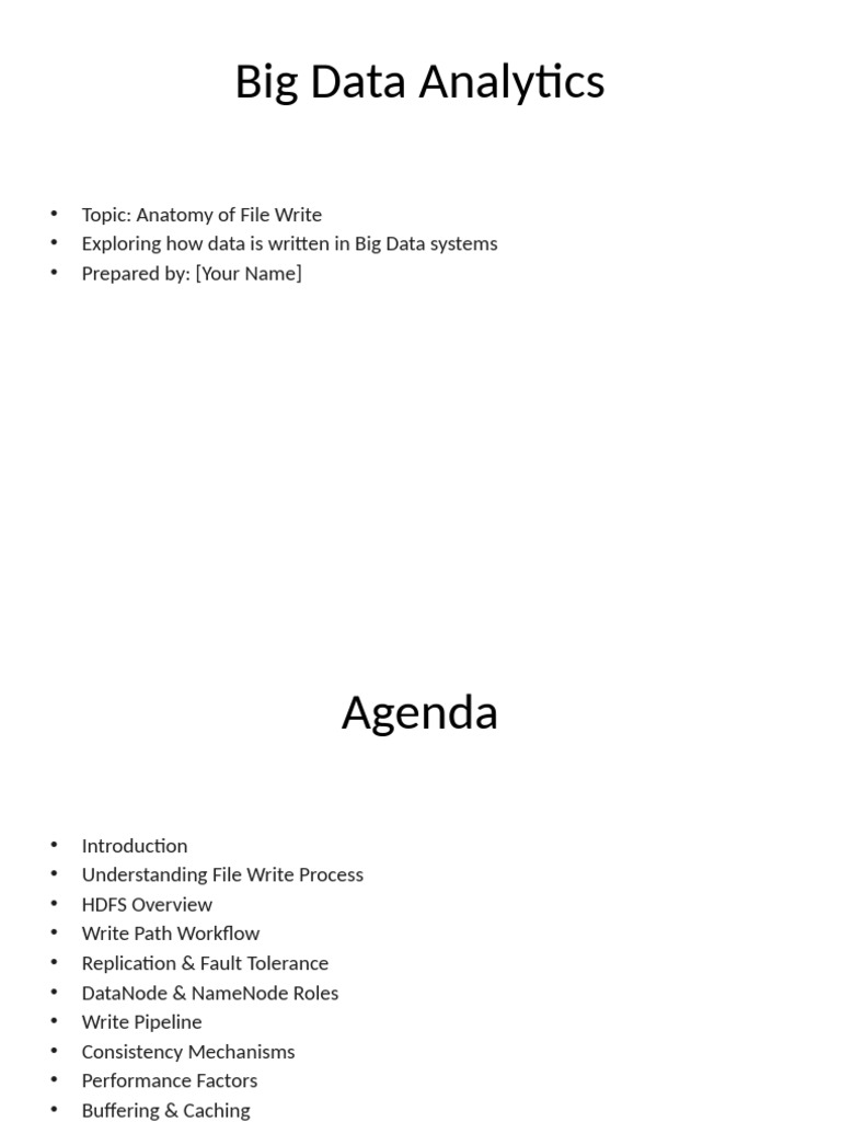 Anatomy of File Write in Big Data | PDF | Apache Hadoop | Replication ...