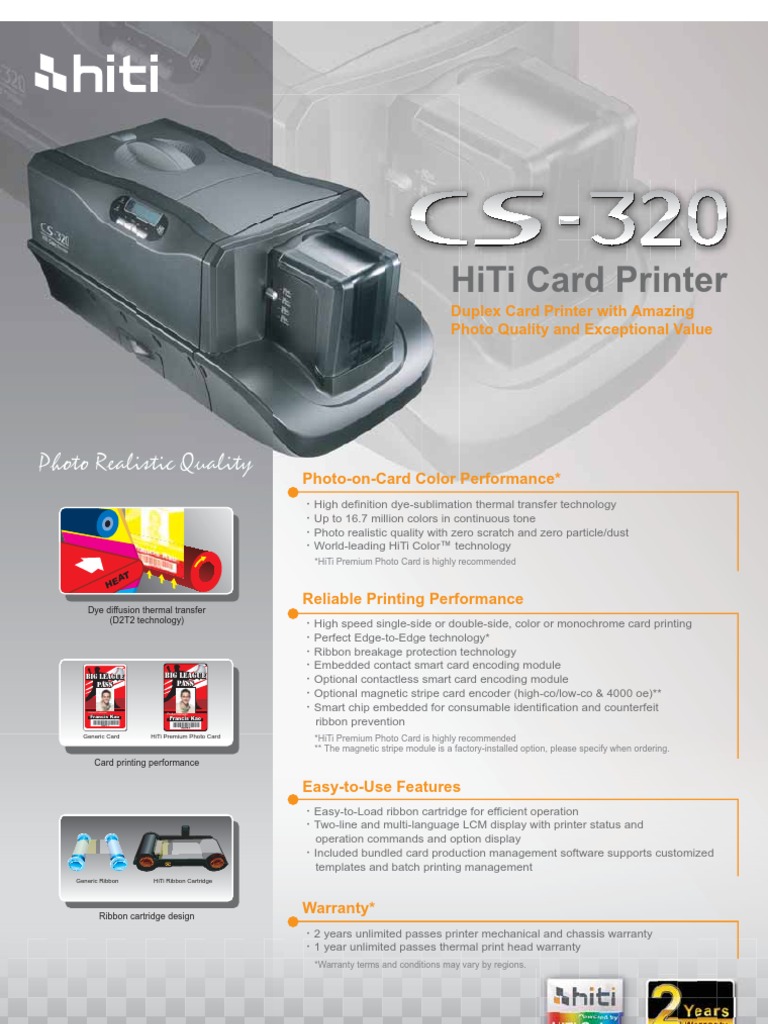 Brochure HiTi Cs320 | PDF | Printer (Computing) | Computer Hardware