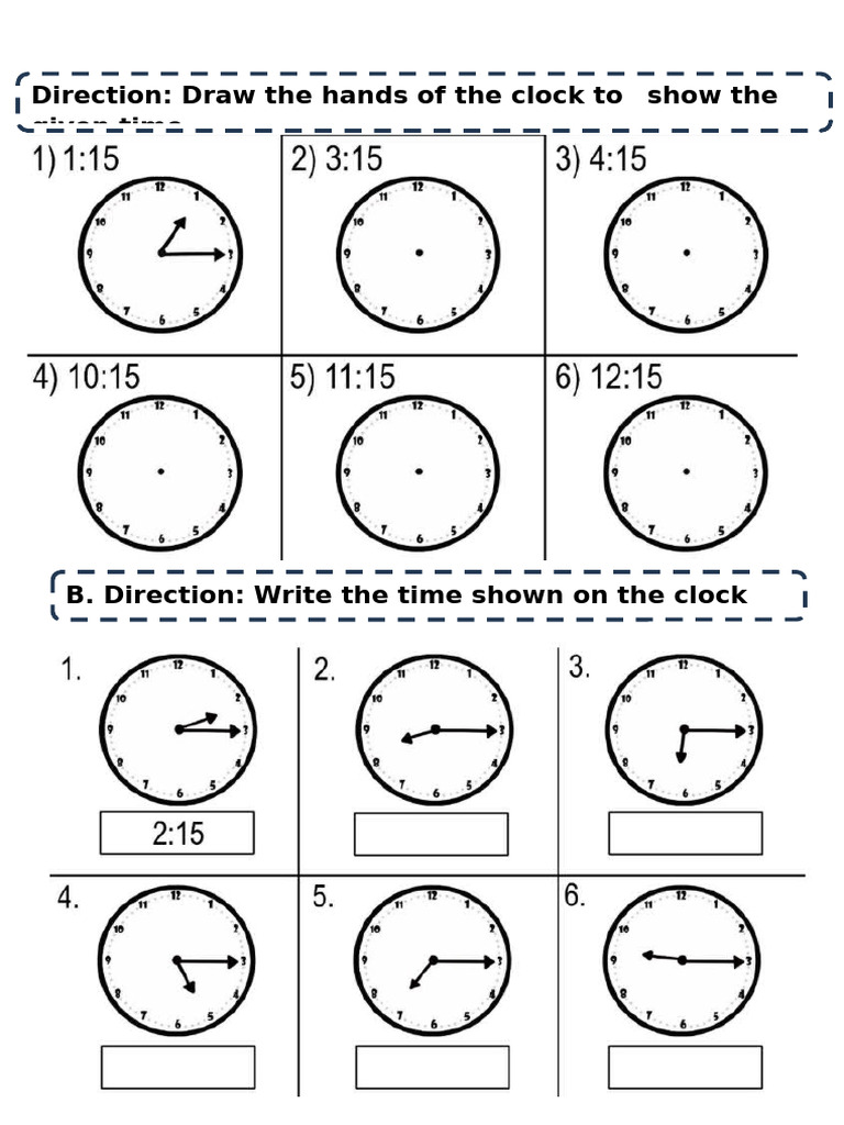 Clock Activity | PDF
