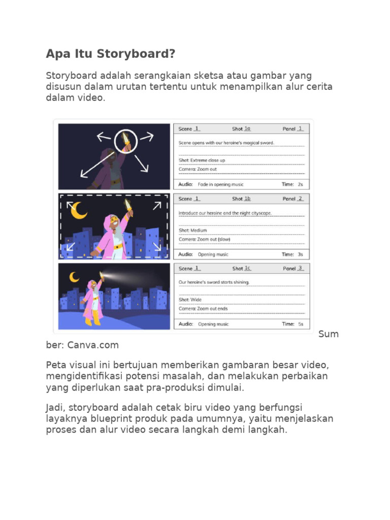 Panduan Lengkap Membuat Storyboard Video | PDF