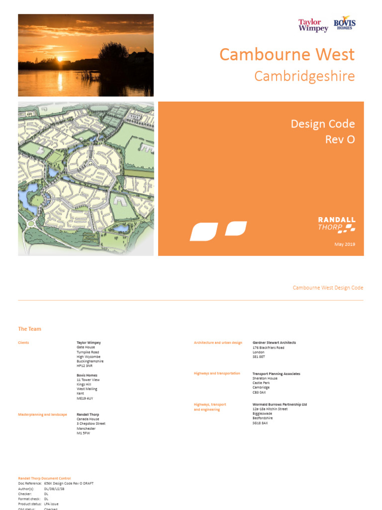 Cambourne West Design Code Overview | PDF | Landscape | Transport