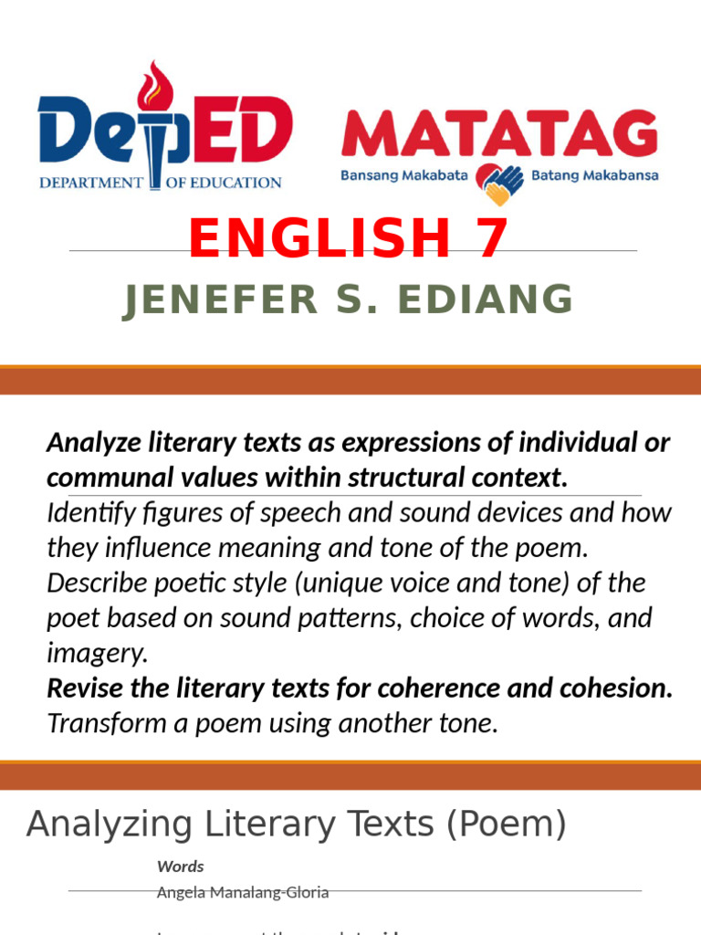 G7-MAtatag English Week 8 | PDF