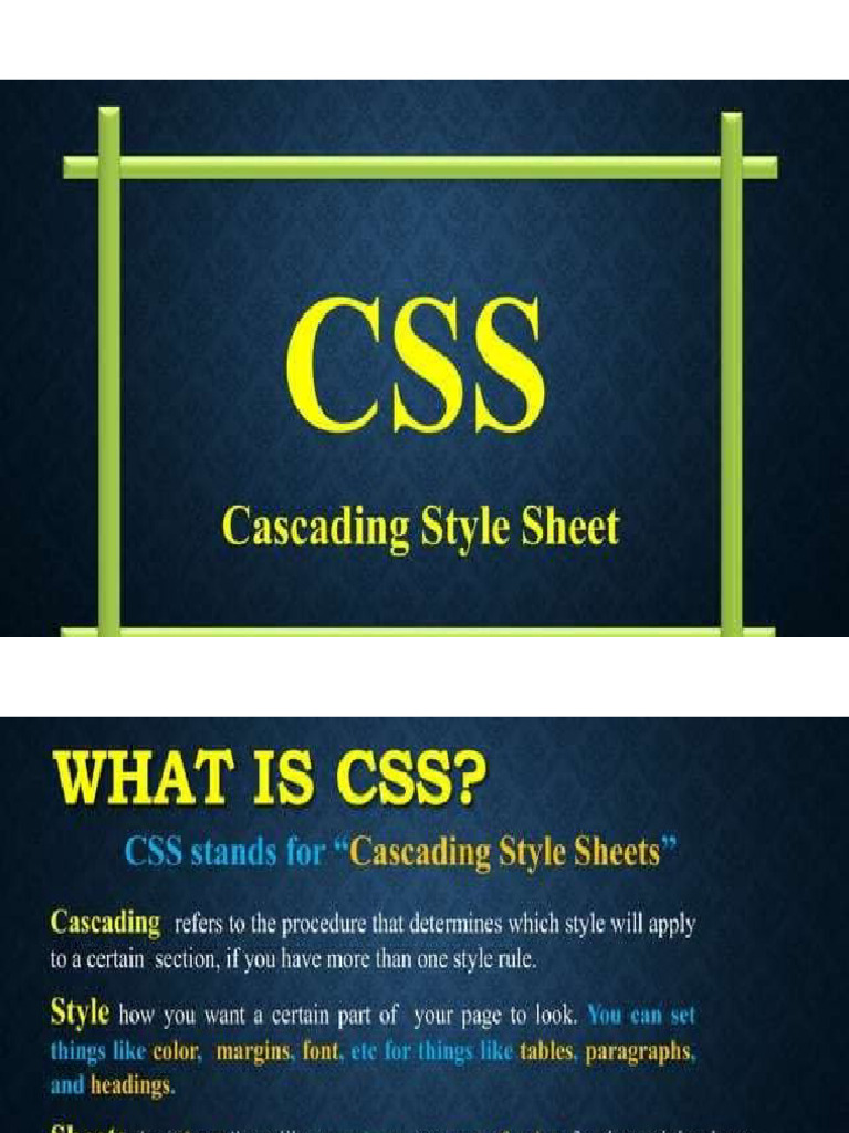 Css Lecture Note | PDF