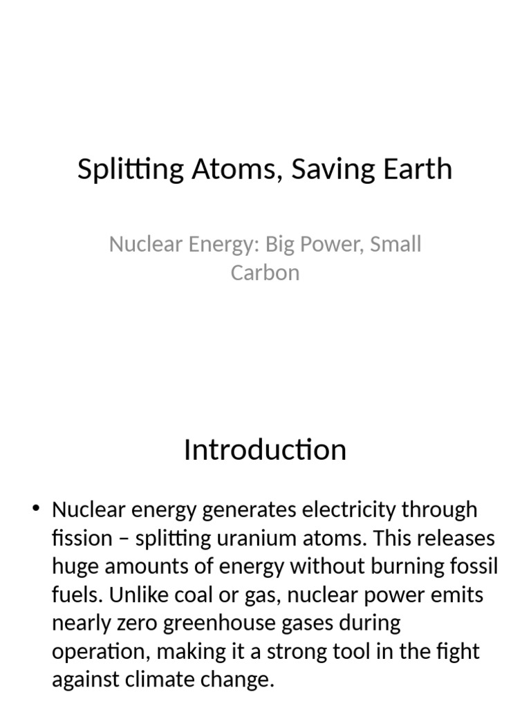Nuclear Energy: Clean Power Revolution | PDF
