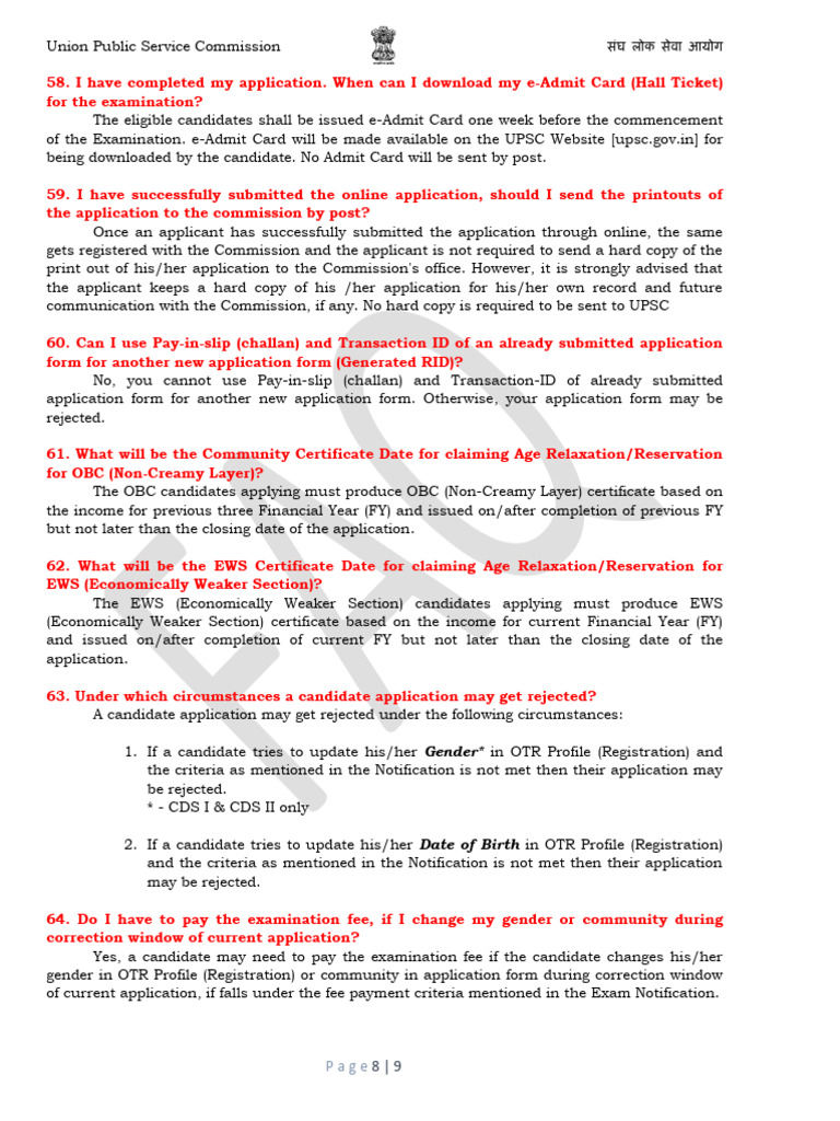 Upsc Faq OBC | PDF