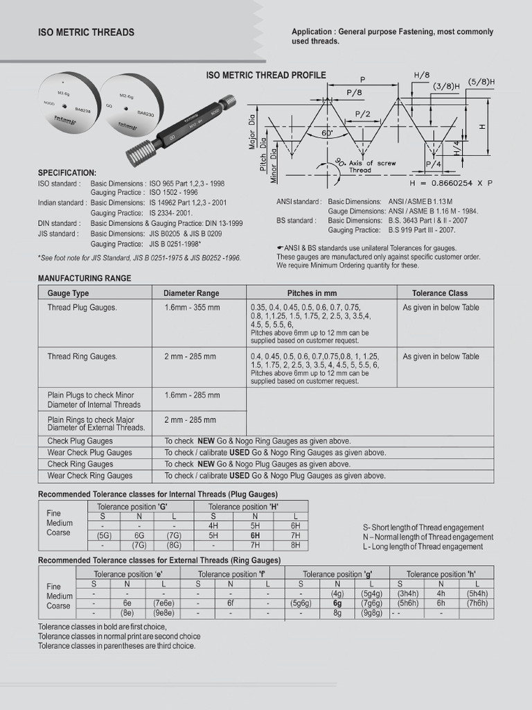 Iso Metric 32 | PDF