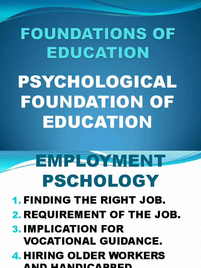 psychological-foundations-of-education-pdf-employment-vocational