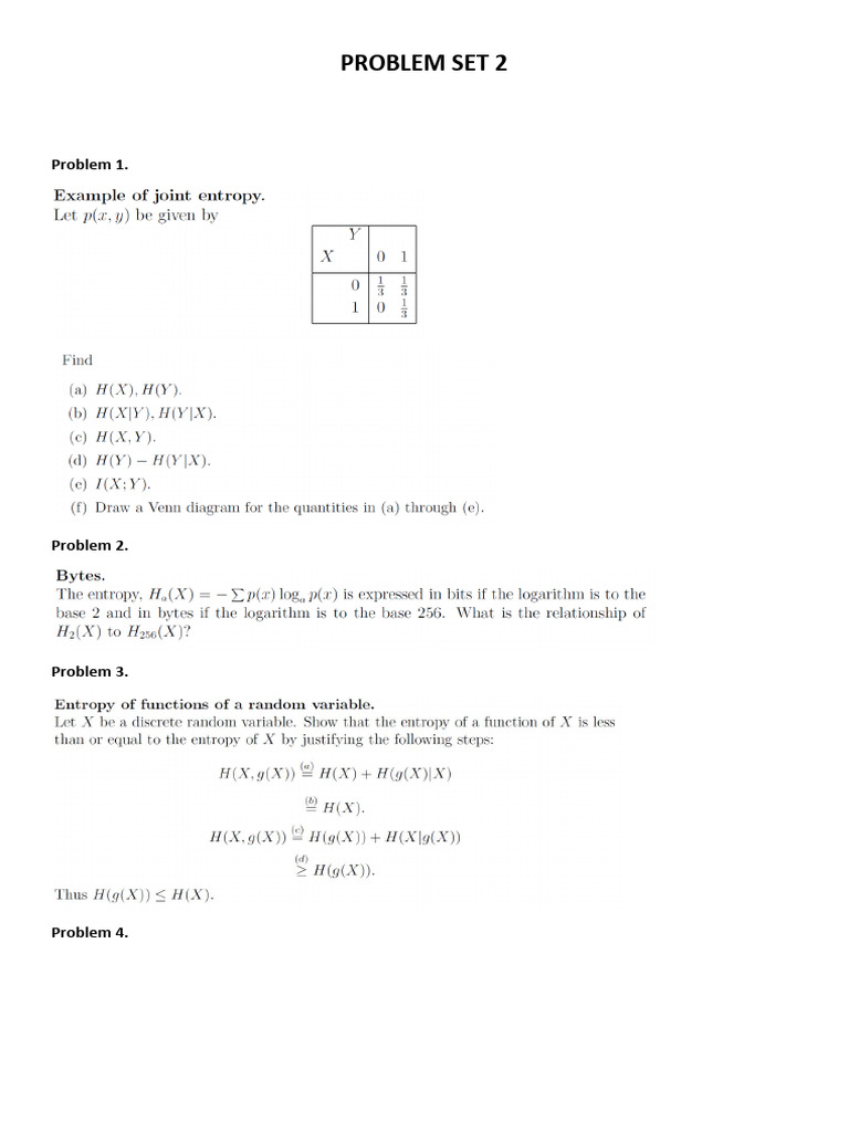 Problem Set 3 | PDF