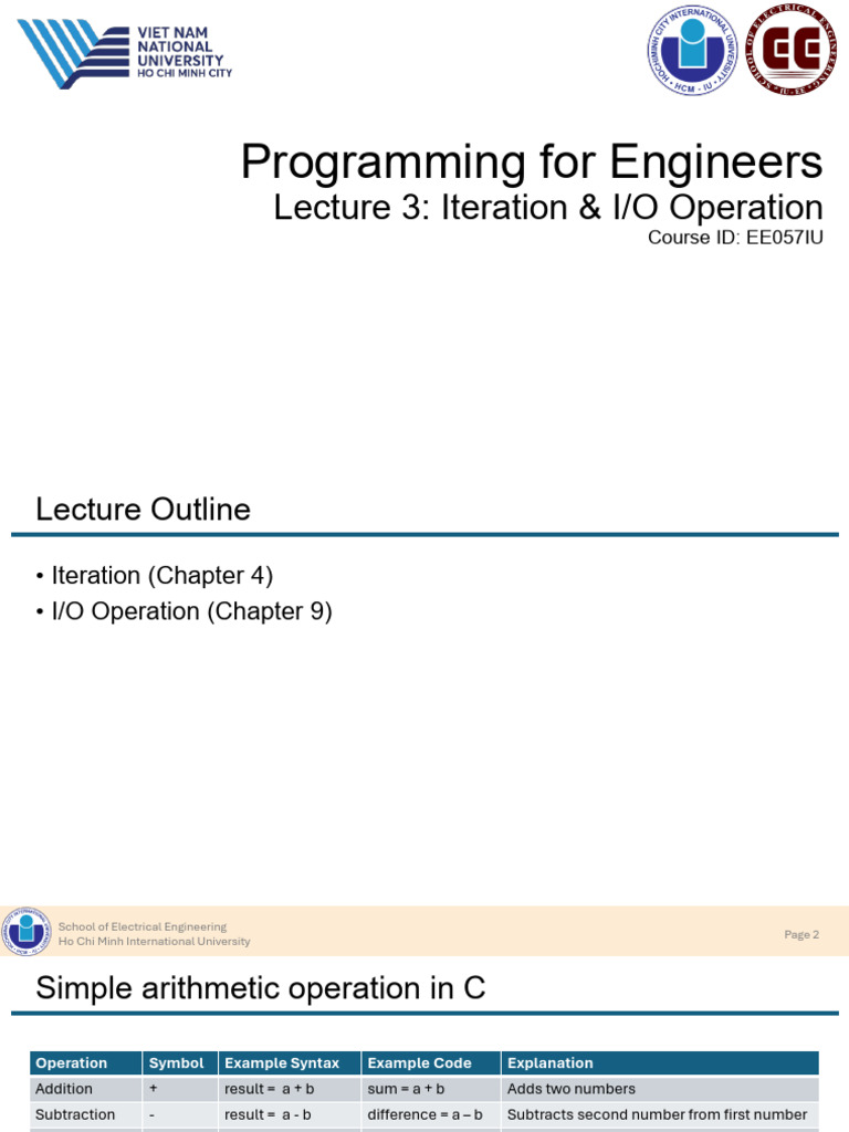 Lecture - 3 - Iteration & IO Operations | PDF | Integer (Computer Science) | Number Theory