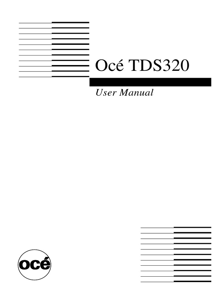 OceTDS320 Um Us | PDF | Image Scanner | Printer (Computing)
