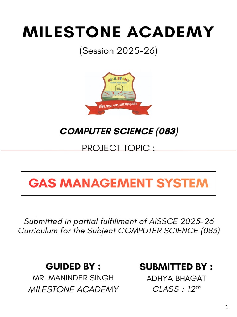 CS project class 12 | PDF | Databases | My Sql