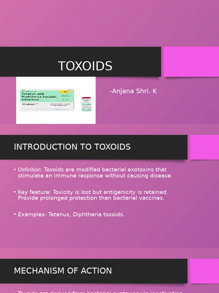 Toxoids - Anjana | PDF