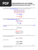 Fórmulas do Arco Duplo na Trigonometria | PDF | Trigonometria | Matemática
