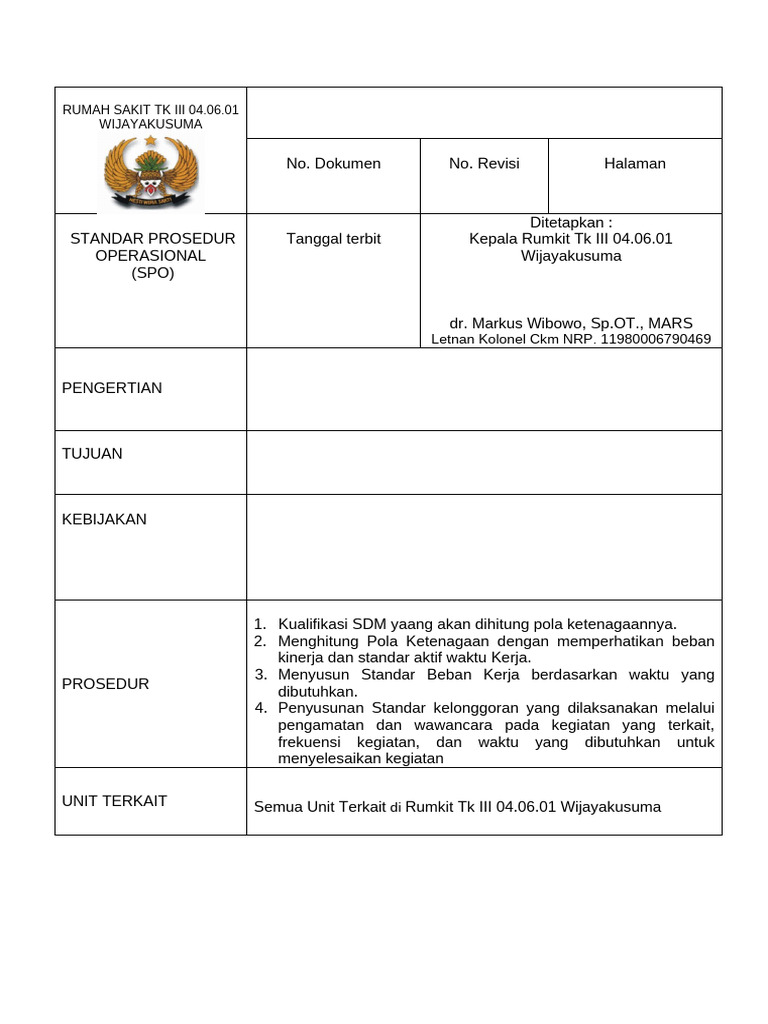 Contoh SPO | PDF
