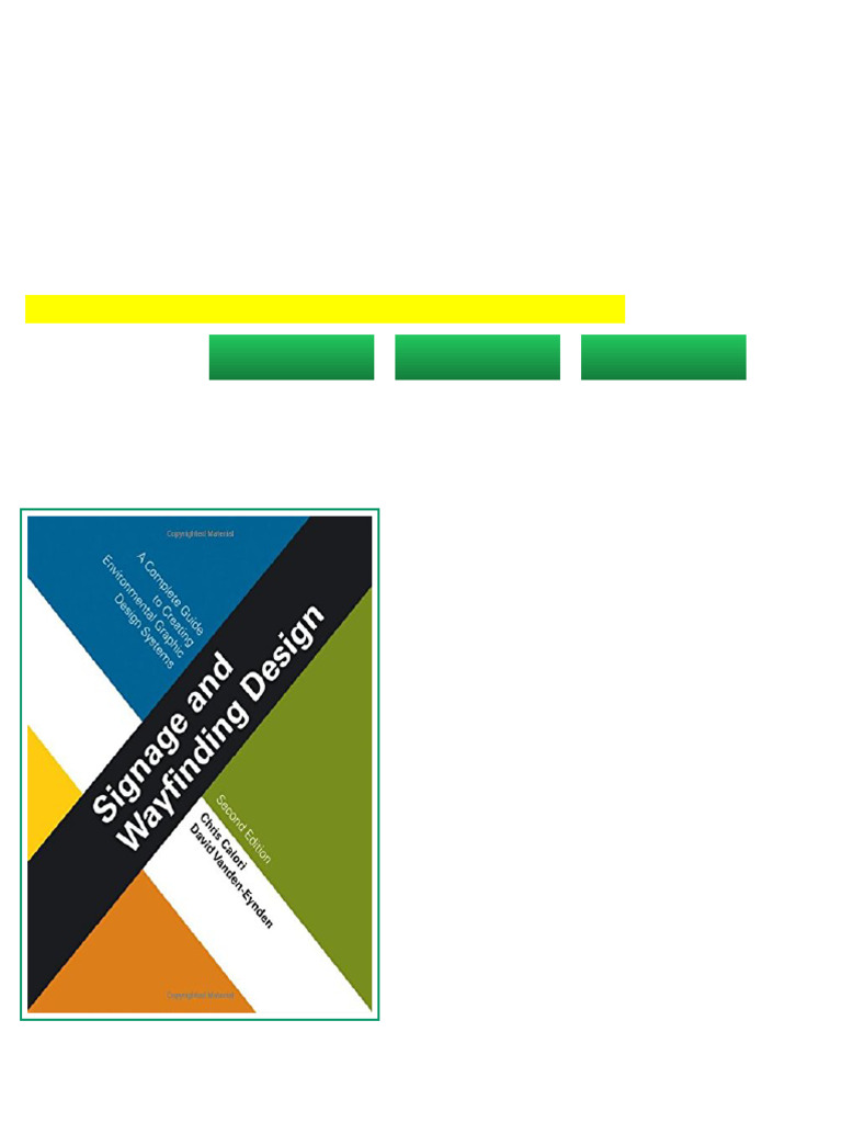 (Ebook) Signage and Wayfinding Design: A Complete Guide To Creating Environmental Graphic Design ...