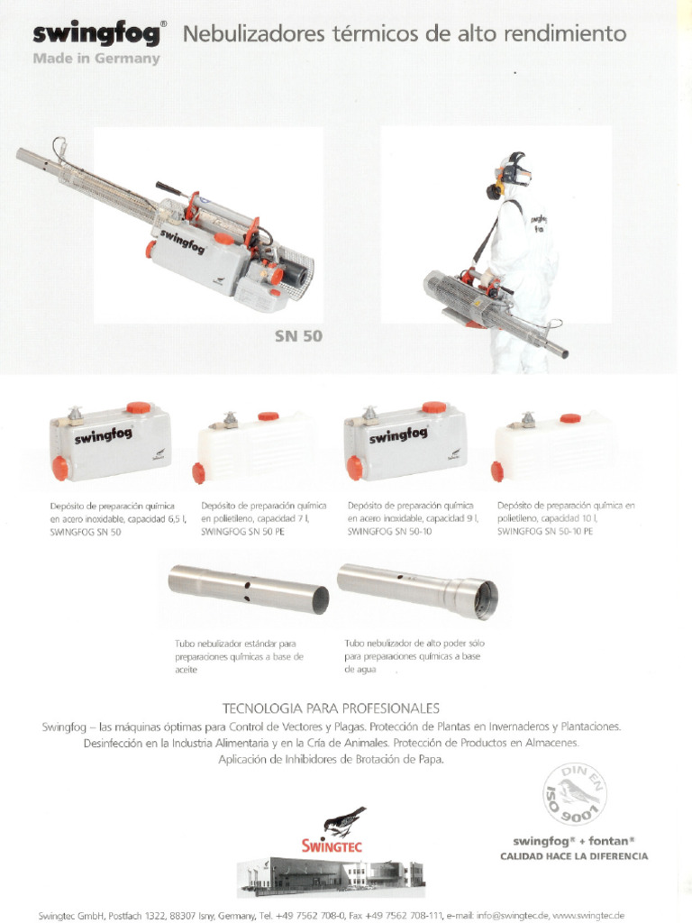 Swingfog SN50 | PDF