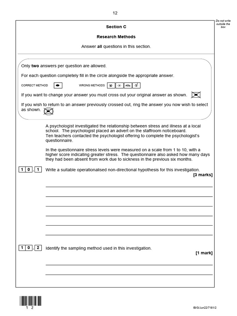 Research Methods - 2 | PDF | Meditation | Questionnaire