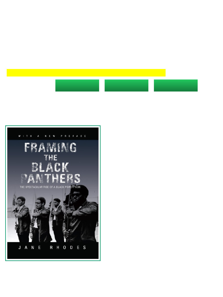(Ebook) Framing the Black Panthers: The Spectacular Rise of a Black ...