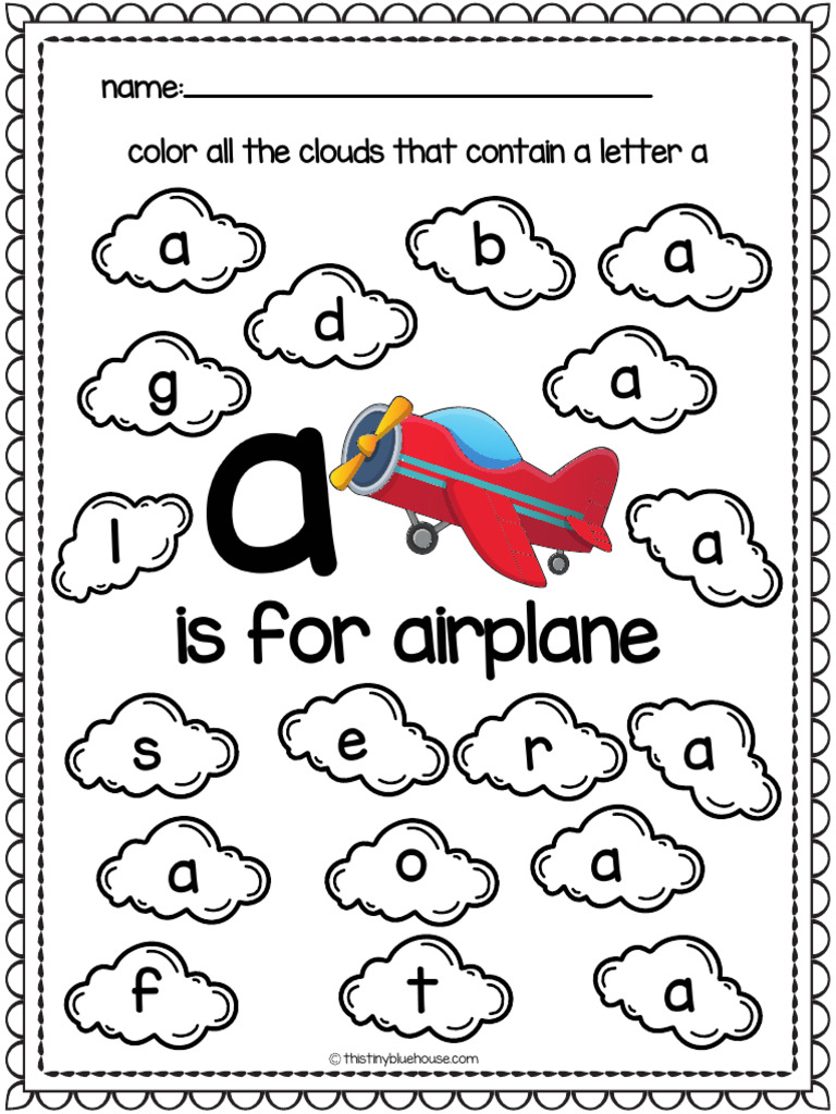 Lower Case Letter Recognition Worksheets | PDF