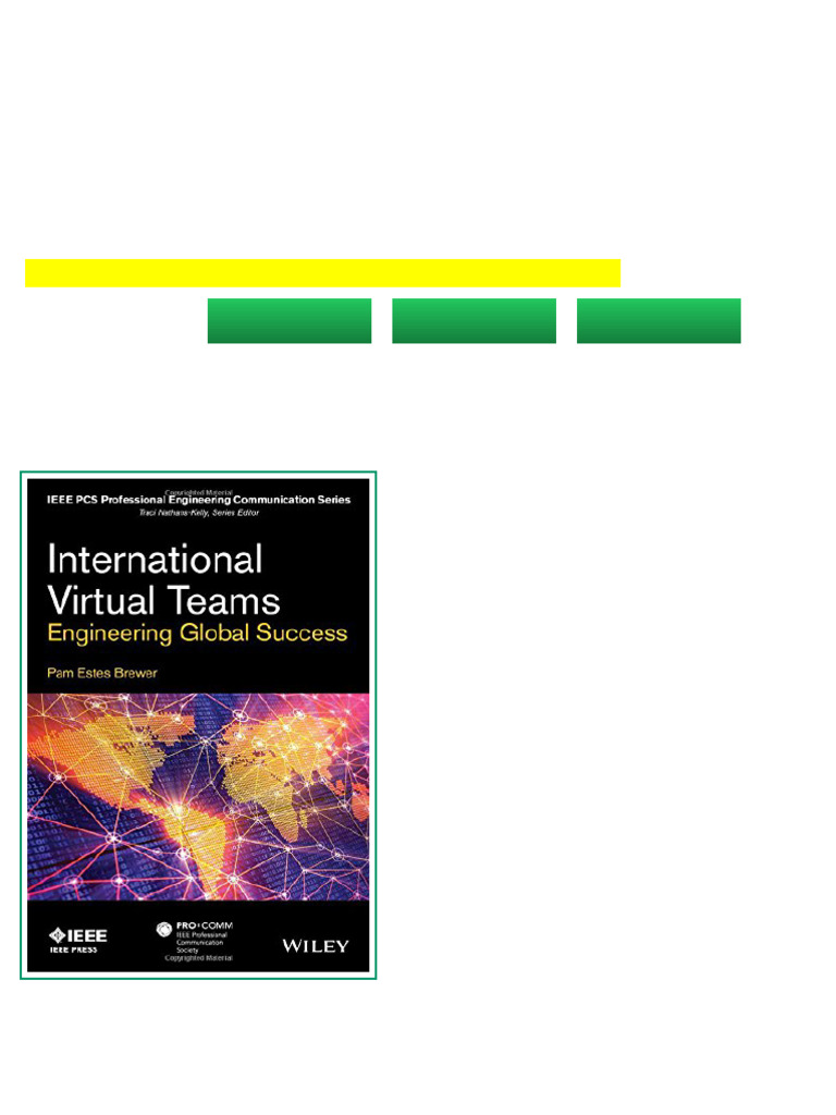 (Ebook) International Virtual Teams: Engineering Global Success by Pam ...