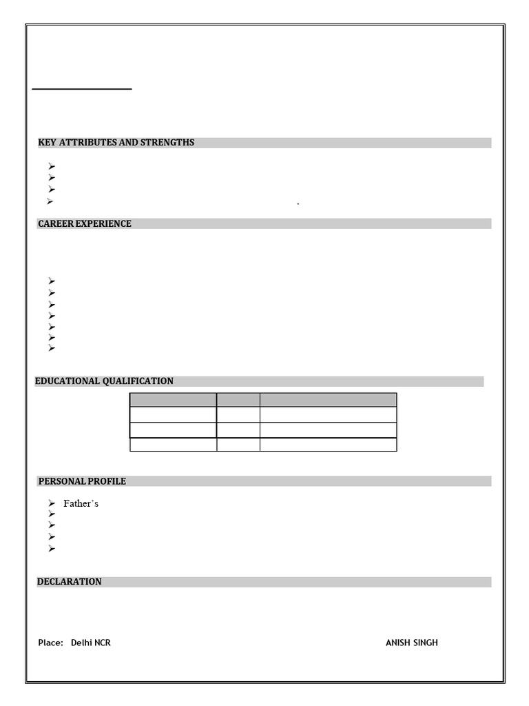 Anish (CV) | PDF