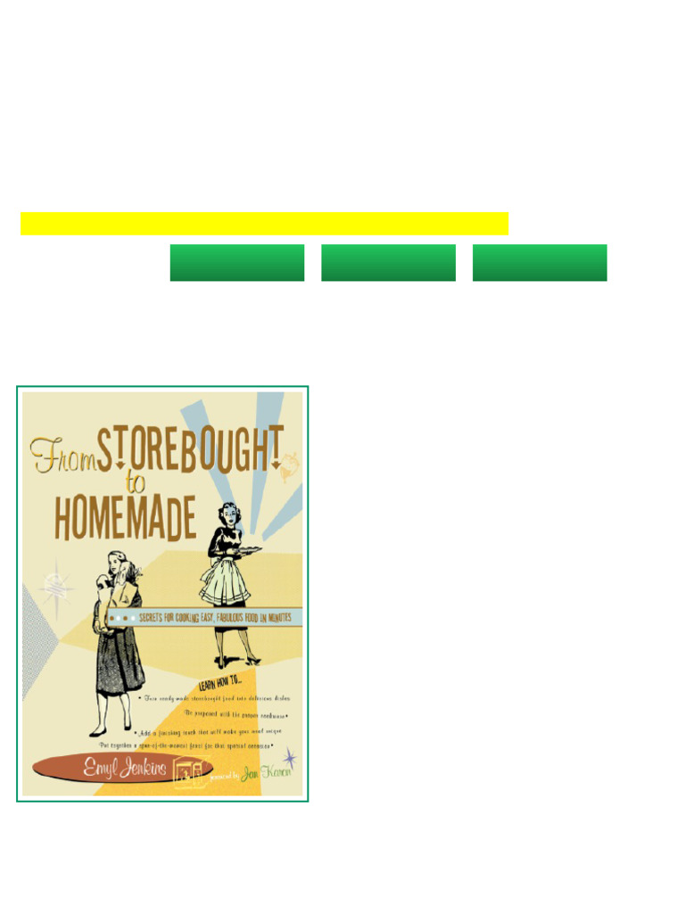 From storebought to homemade secrets for cooking easy fabulous food in ...