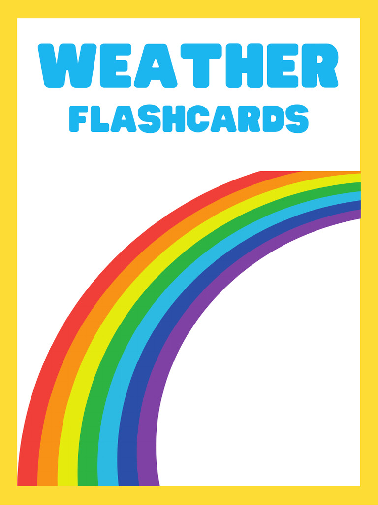 Free Weather Flashcards | PDF