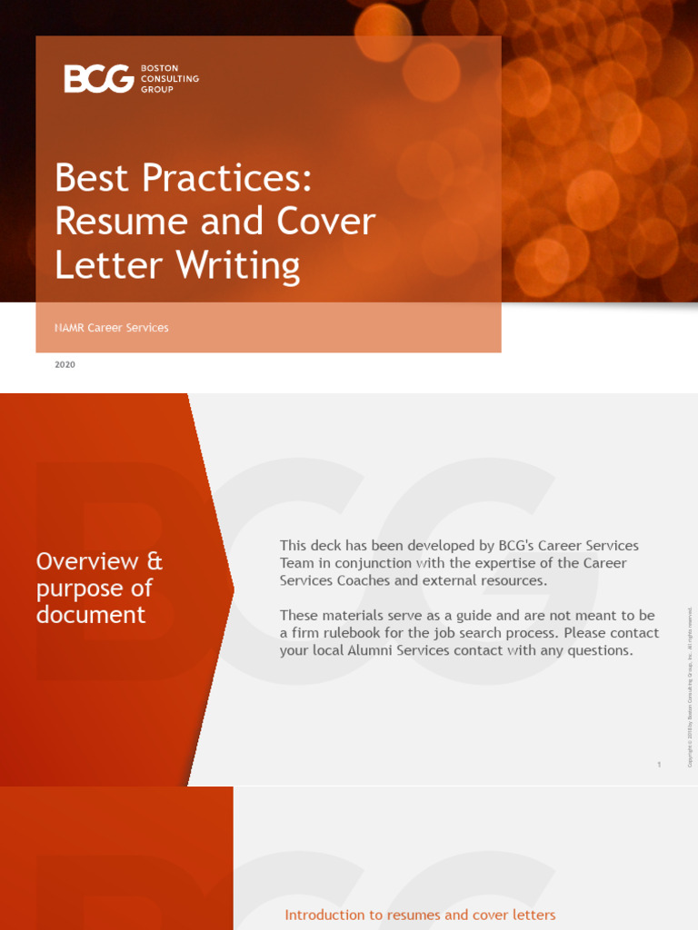 Resume and Cover Letter Best Practices | PDF | Résumé