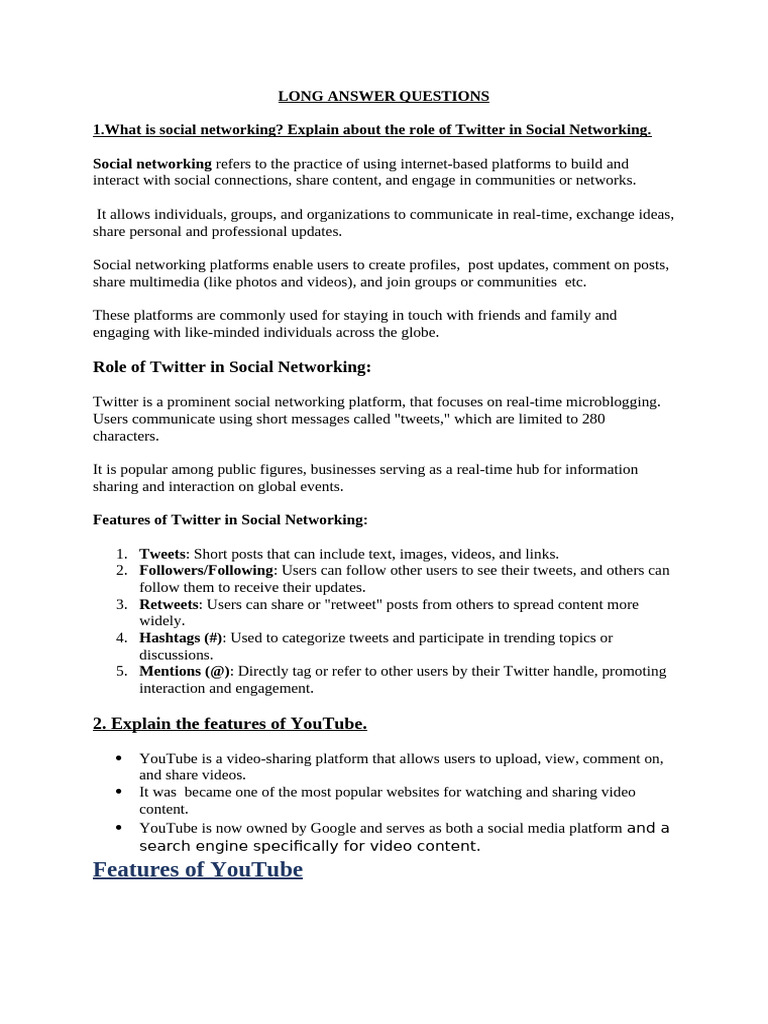 Ict Important Questions Notes | PDF | Internet | Computing