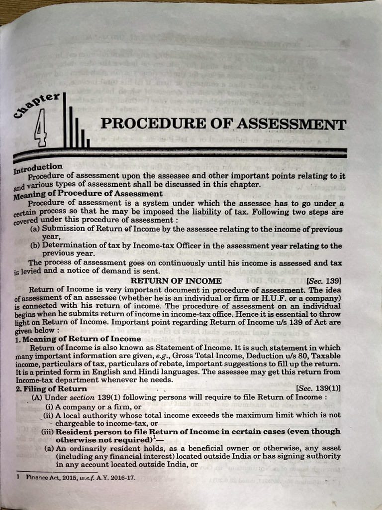 Tax Assessment Procedure Explained | PDF | Taxes | Payments