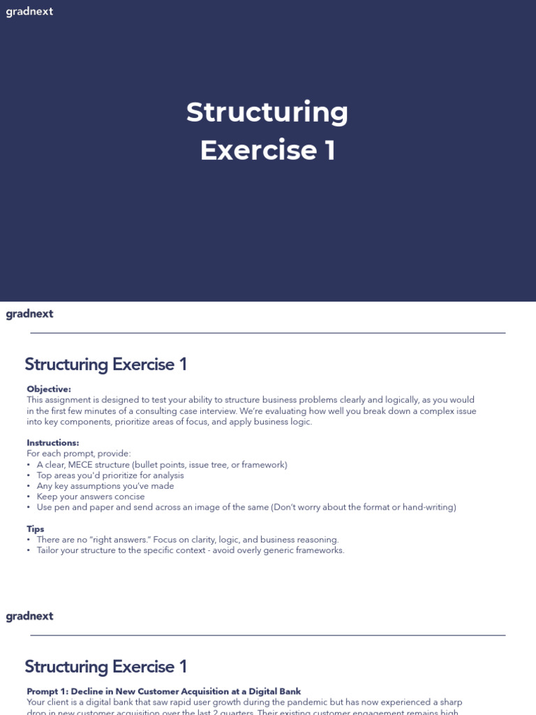 Structuring Exercise 1 | PDF