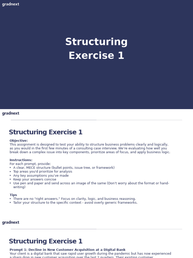 Structuring Exercise 1 | PDF