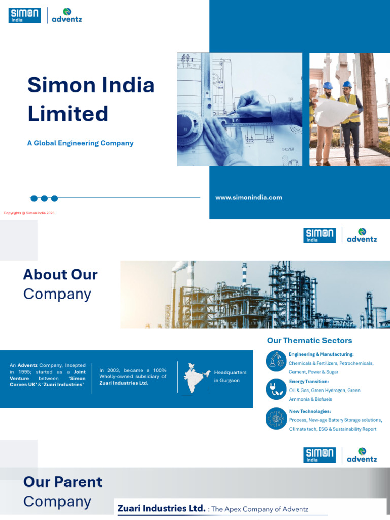 Simon India: Global Engineering Solutions | PDF | Fertilizer | Urea
