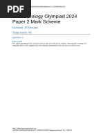 British Biology Olympiad 2024 Paper 1 - ANSWER | PDF | Chloroplast ...